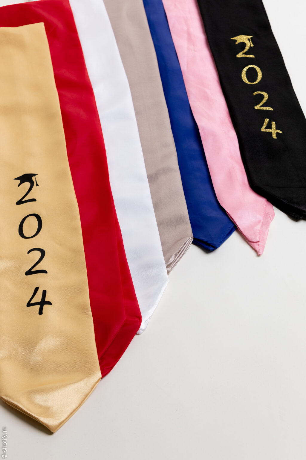 Écharpe de Soutenance Personnalisée – En Noir, Blanc, Rouge, Bleu, Doré ...